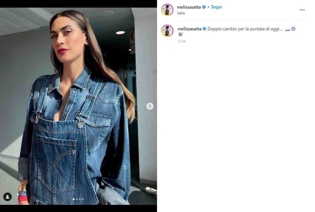 Melissa Satta, il cambio di abito è devastante: tutti a bocca aperta