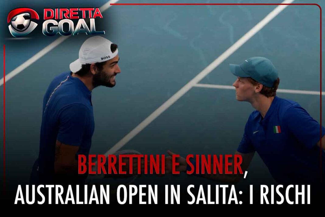 Berrettini e Sinner, Australian Open in salita: i rischi